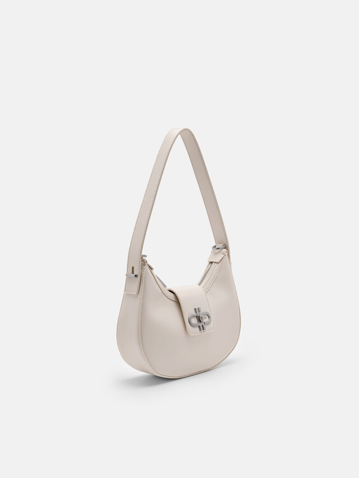 Túi đeo vai hình bán nguyệt Icon Leather – Phấn – PEDRO VN | Shop Shoes ...